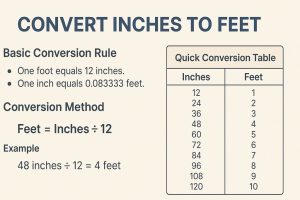Convert Inches to Feet
